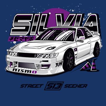 "Nissan Silvia Street Seeker S13" Sticker for Sale by KonstanDzedzel ...