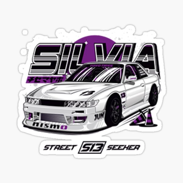 "Nissan Silvia Street Seeker S13" Sticker for Sale by KonstanDzedzel ...