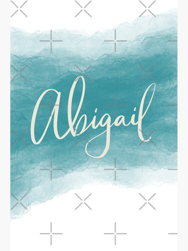 "Namesake Artwork - Abigail" Sticker for Sale by RippleandSpark | Redbubble