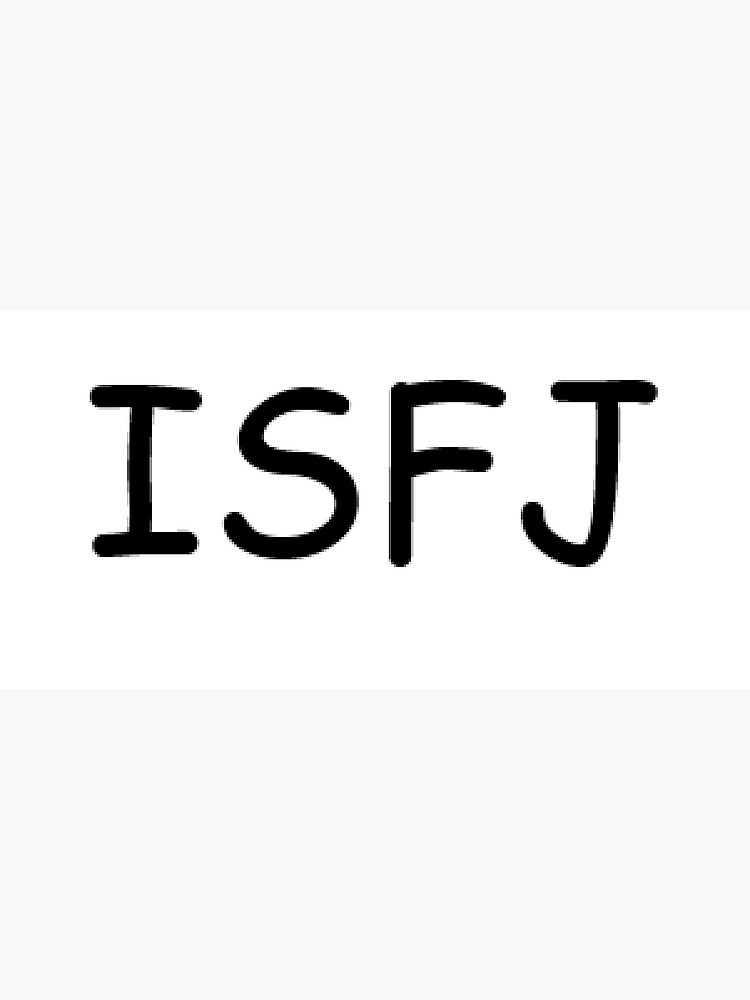 "ISFJ" Sticker for Sale by comicsans | Redbubble