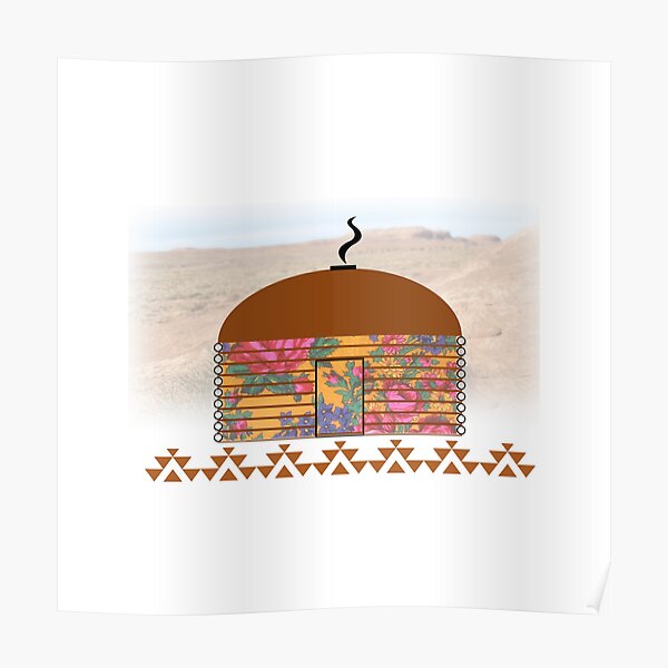 "Navajo-Diné Hogan design" Poster for Sale by ginaanne | Redbubble