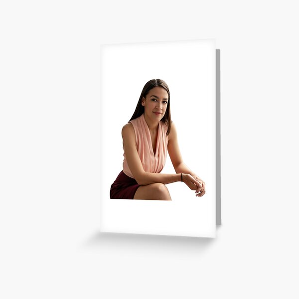 "alexandria ocasio-cortez aoc photoshoot" Greeting Card for Sale by ...