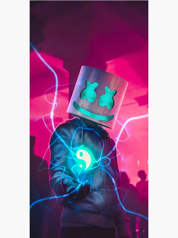 "marshmello" Sticker by Aostend | Redbubble