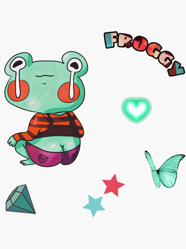 "Sad froggy " Sticker for Sale by Shae-butters | Redbubble