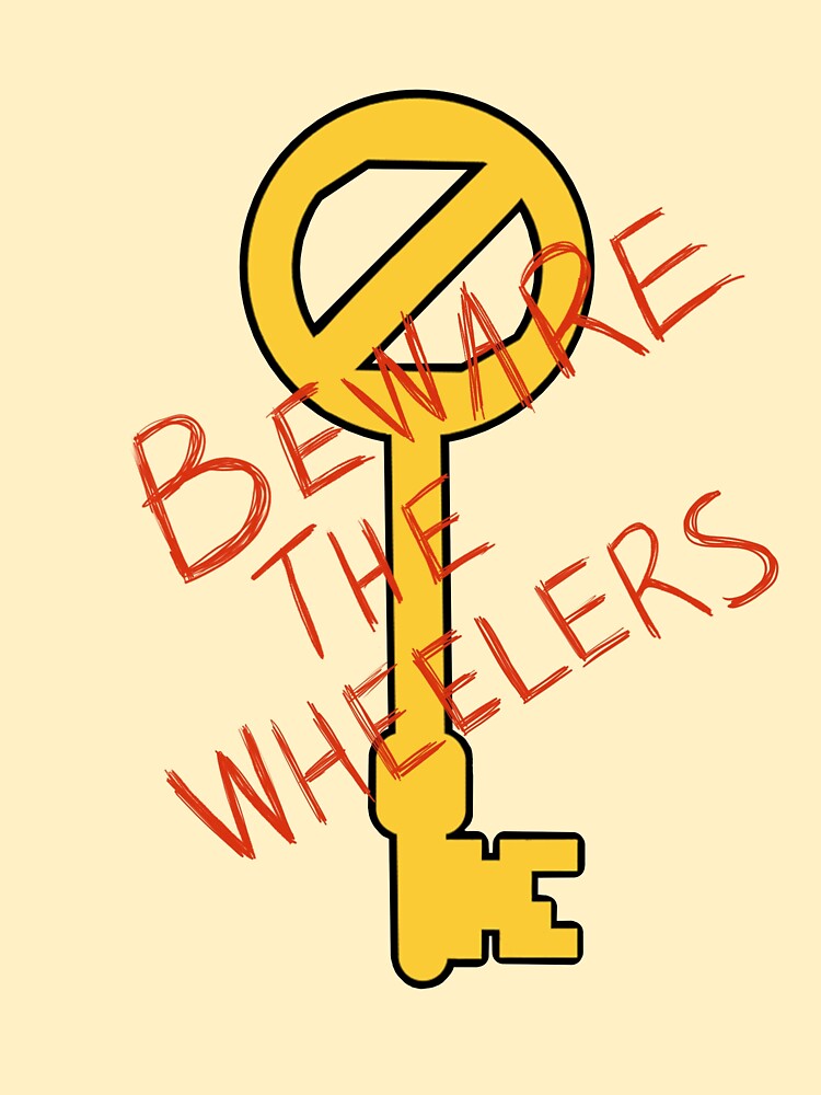 "Beware The Wheelers" Sticker for Sale by zedelizabeth | Redbubble