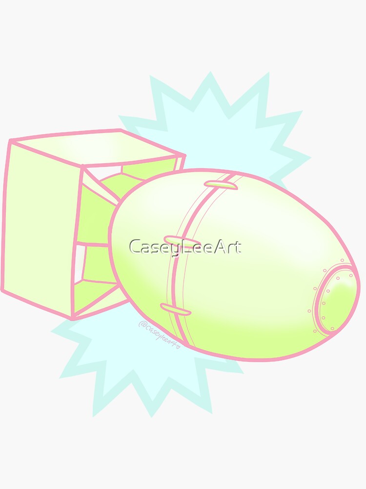 "NUKE PASTEL NukeTown" Sticker by CaseyLeeArt | Redbubble