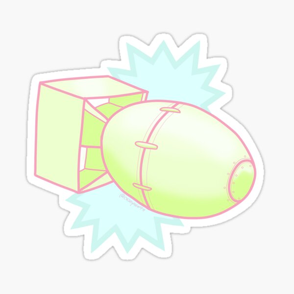 "NUKE PASTEL NukeTown" Sticker by CaseyLeeArt | Redbubble