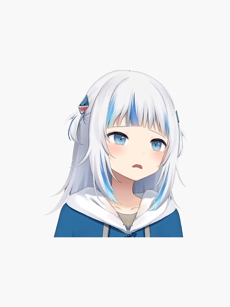 "Gawr Gura Sad - Hololive EN" Sticker for Sale by arsenaa | Redbubble