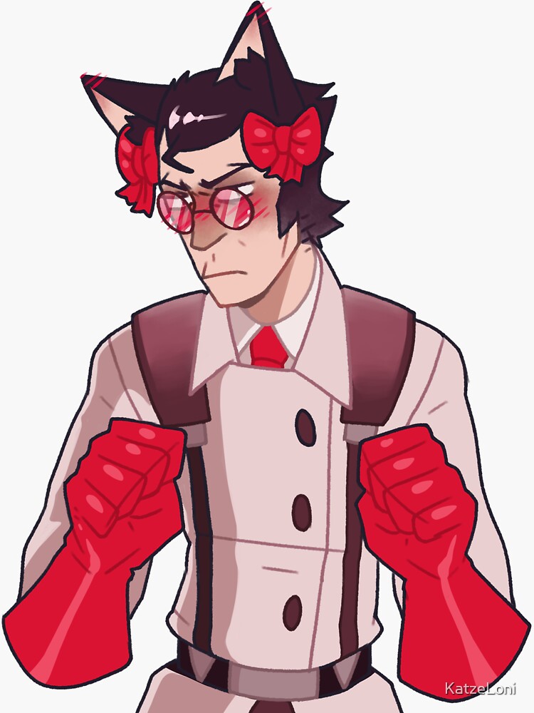 "TF2 Medic catboy!" Sticker for Sale by KatzeLoni | Redbubble