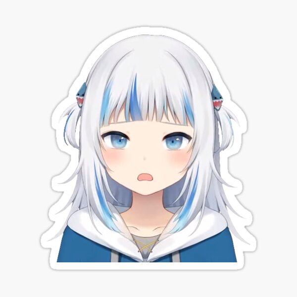 "Gawr Gura Sad #3 - Hololive EN" Sticker for Sale by arsenaa | Redbubble