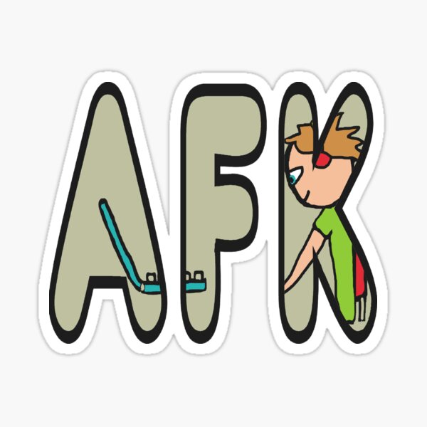 "AFK Away From Keyboard" Sticker for Sale by Mark-Ewbie | Redbubble