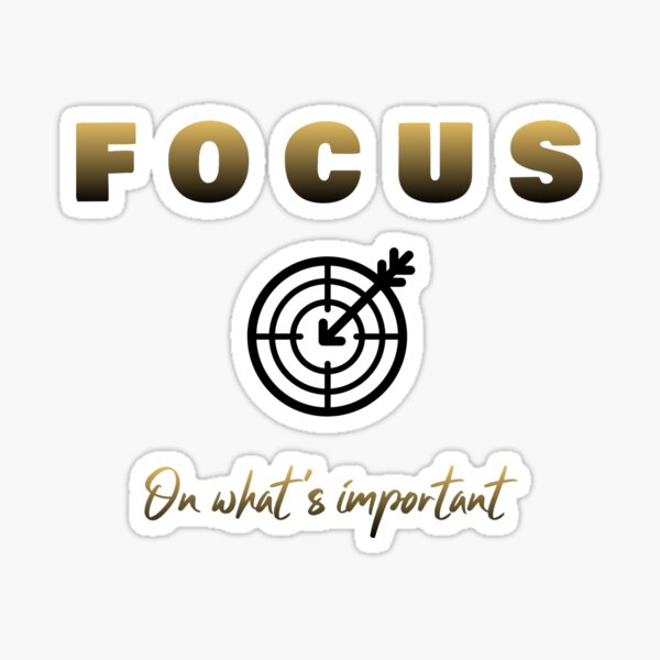 "Focus" Sticker by DreamersCave | Redbubble