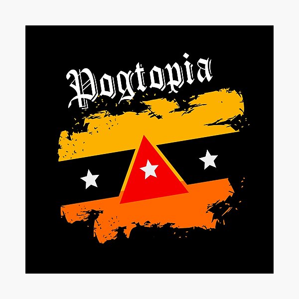 Lámina fotográfica «Pogtopia Flag Breaking Style - Lmanberg Dream smp ...