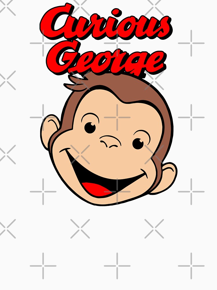 "Curious George" T-shirt for Sale by Pop-Pop-P-Pow | Redbubble ...