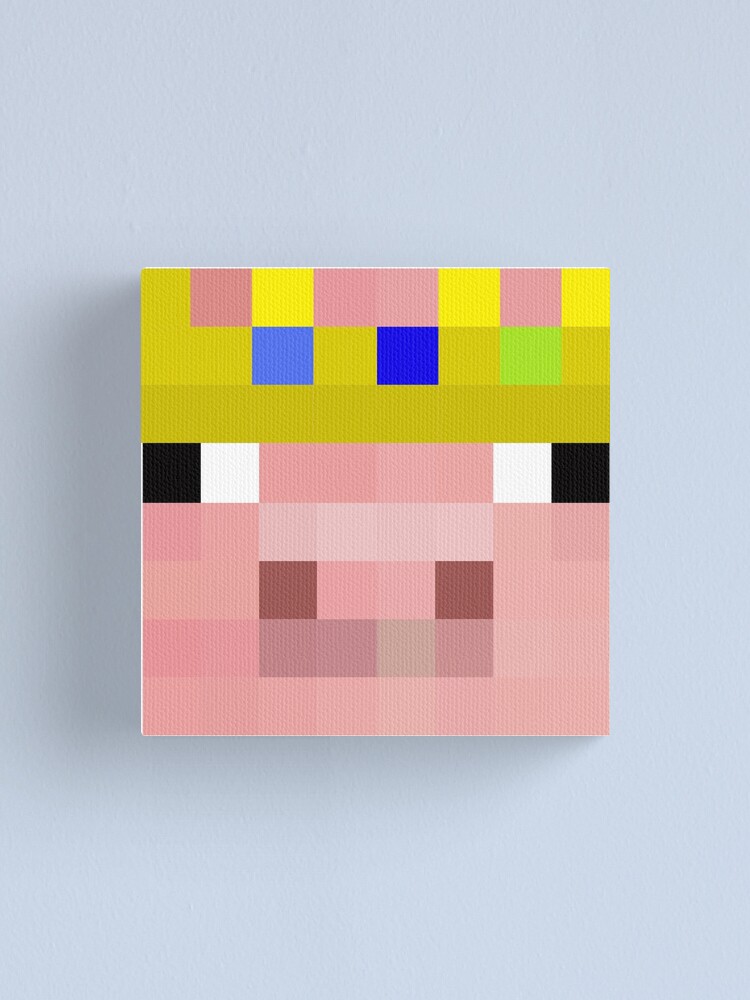 "Technoblade Minecraft Head | Technoblade Youtube" Canvas Print for ...