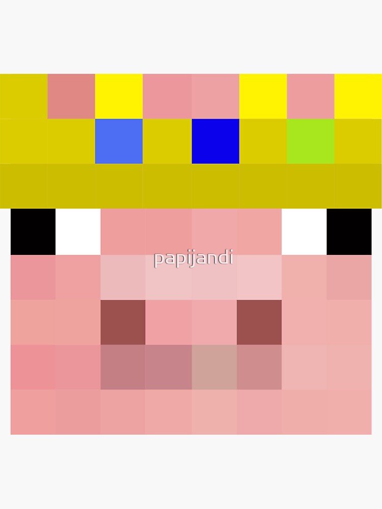 "Technoblade Minecraft Head | Technoblade Youtube" Sticker for Sale by ...