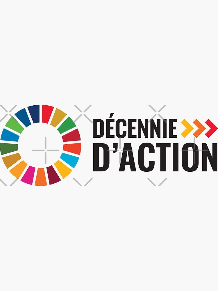 "UN SDG | Decade of Action Logo French Version" Sticker for Sale by ...