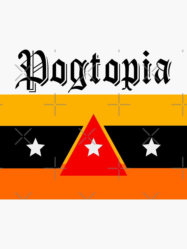 "Pogtopia Flag - Wilbur soot, TommyInnit, Dream smp" Sticker for Sale ...