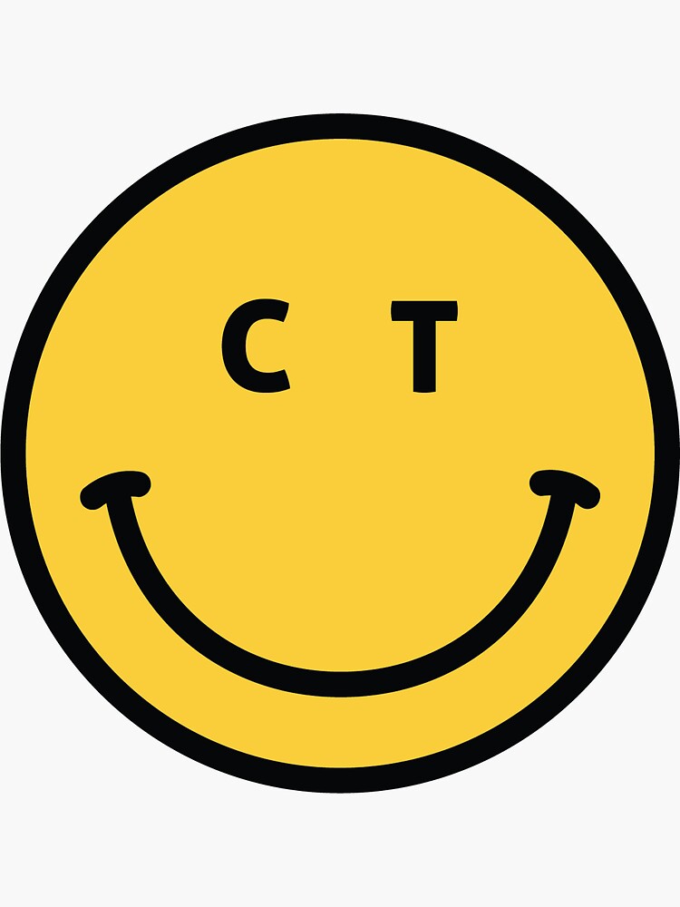 "Connecticut Smiley Face" Sticker for Sale by Lexanna | Redbubble