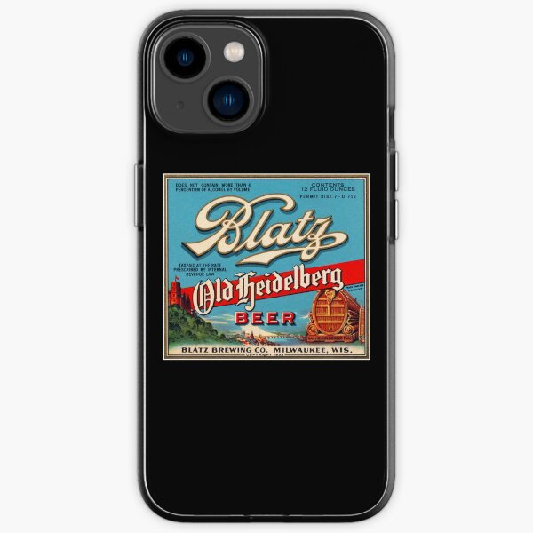 "Blatz Old Heidelberg Vintage Beer Label Restored" iPhone Case for Sale ...