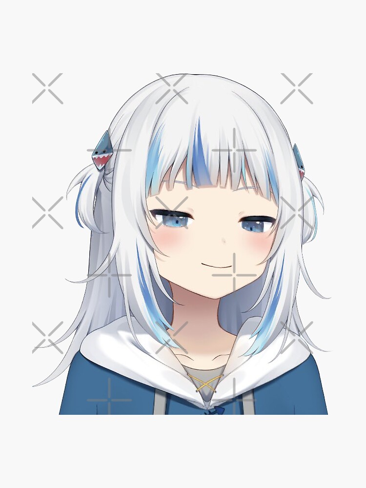 "Gawr Gura Smug - Hololive EN" Sticker for Sale by arsenaa | Redbubble