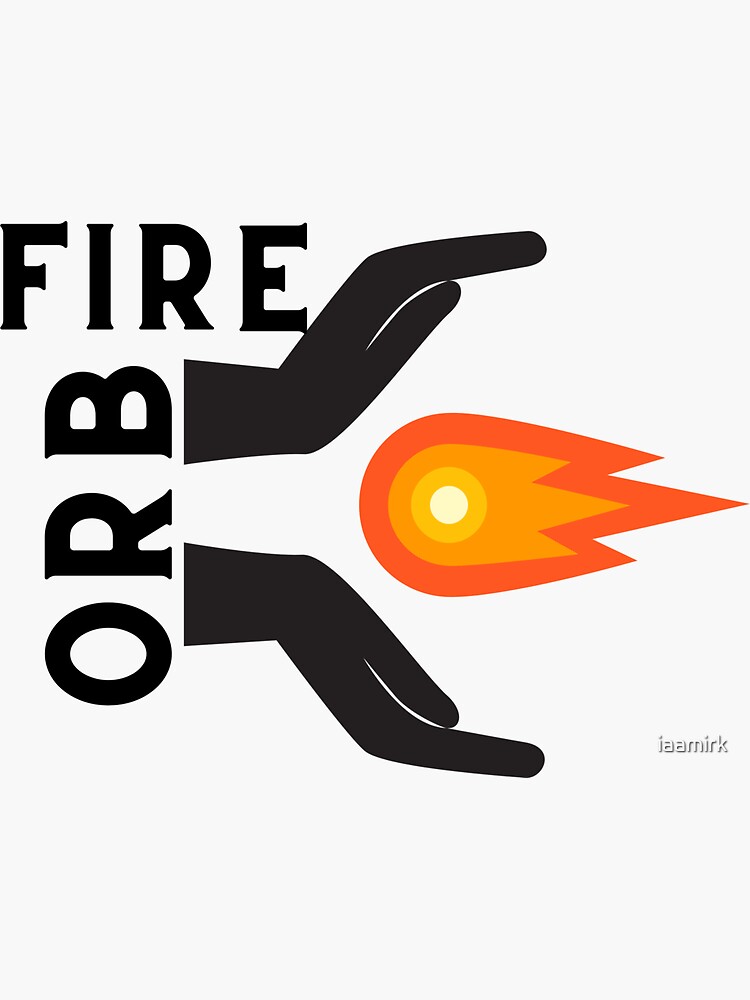 "Fireball Orb" Sticker for Sale by iaamirk | Redbubble