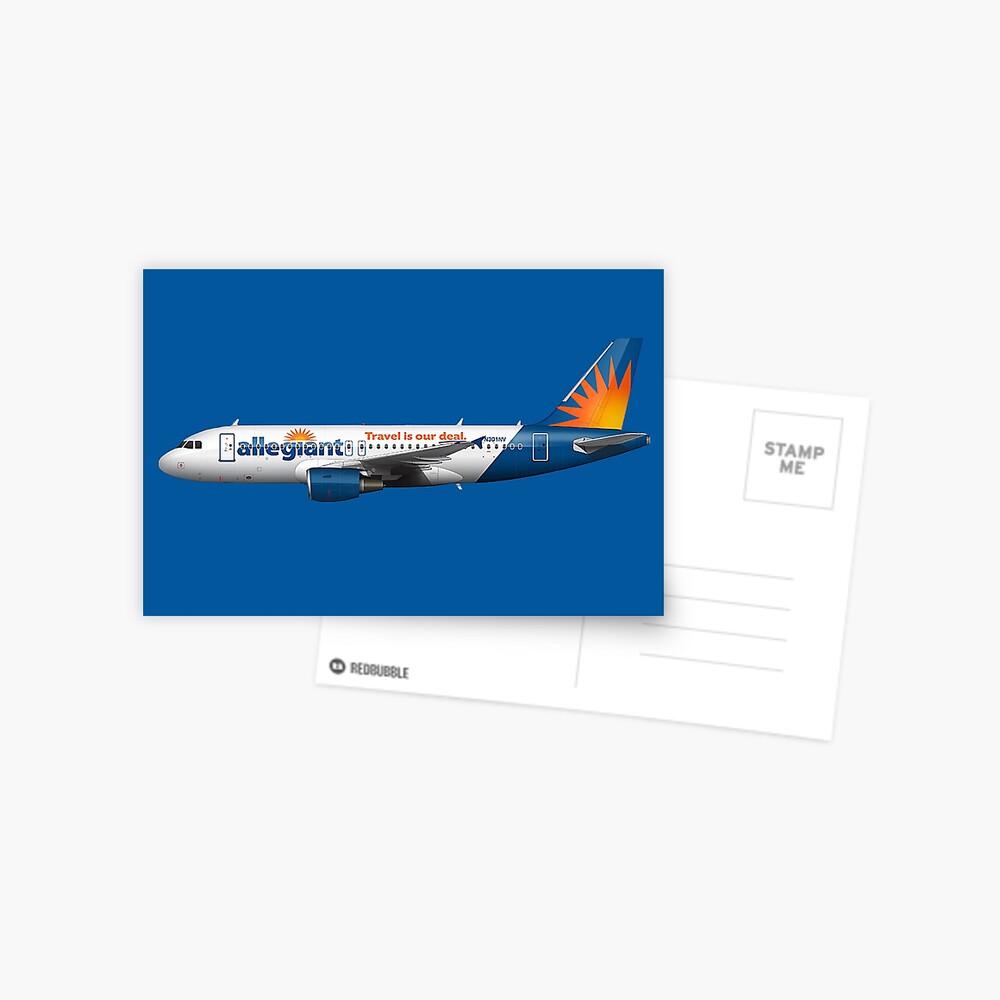 "Allegiant Airlines Airbus A320" Sticker for Sale by AirlineArtwork ...