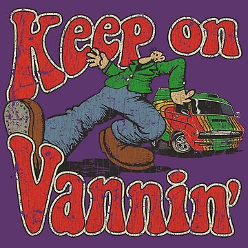 "Keep on Vannin' 1974" Sticker for Sale by AstroZombie6669 | Redbubble