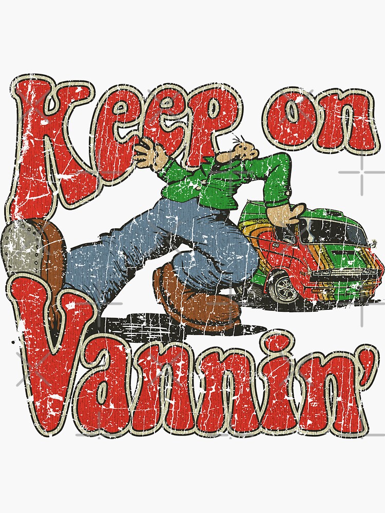 "Keep on Vannin' 1974" Sticker for Sale by AstroZombie6669 | Redbubble