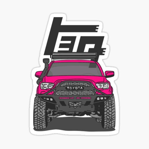 "4runner 4Runner TRD Offroad adventures - Pink Essential" Sticker for ...