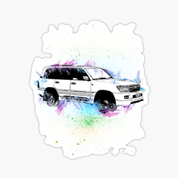 "Toyota Toyota Land Cruiser" Sticker for Sale by LugCraft1987 | Redbubble