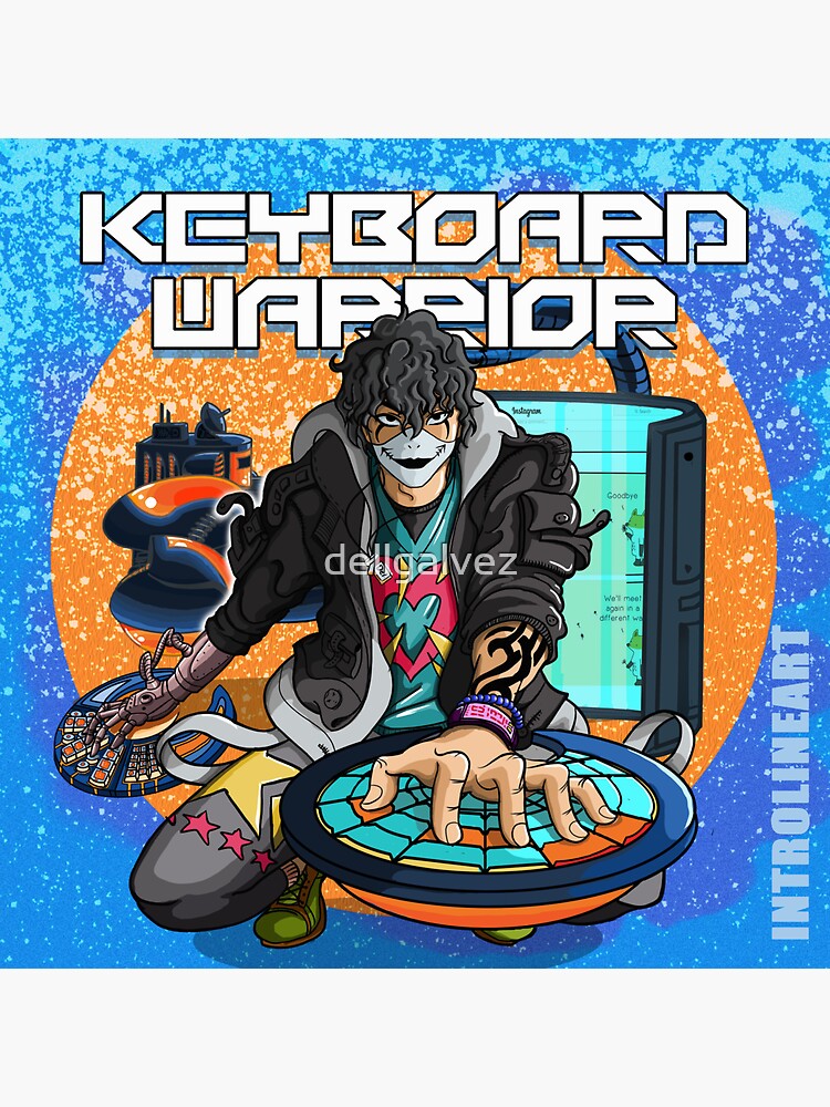 "keyboard warrior" Sticker for Sale by dellgalvez | Redbubble
