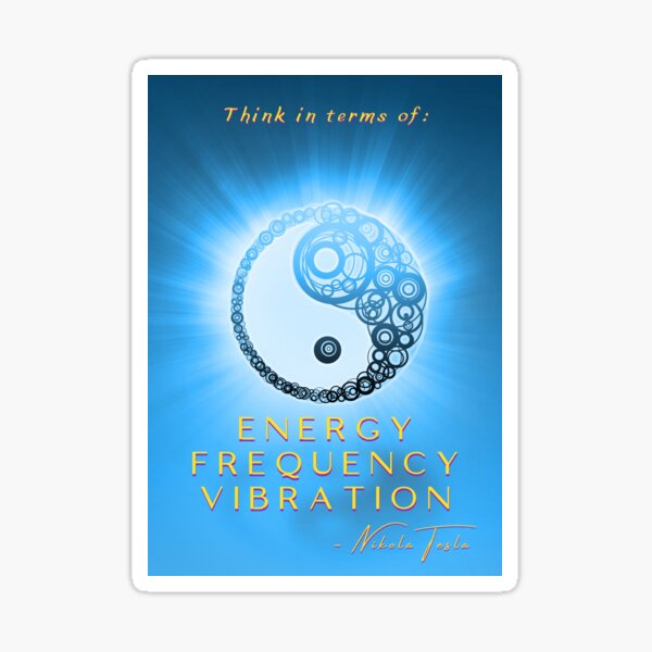 "Energy Vibration - Tesla" Sticker by G-Cafe | Redbubble