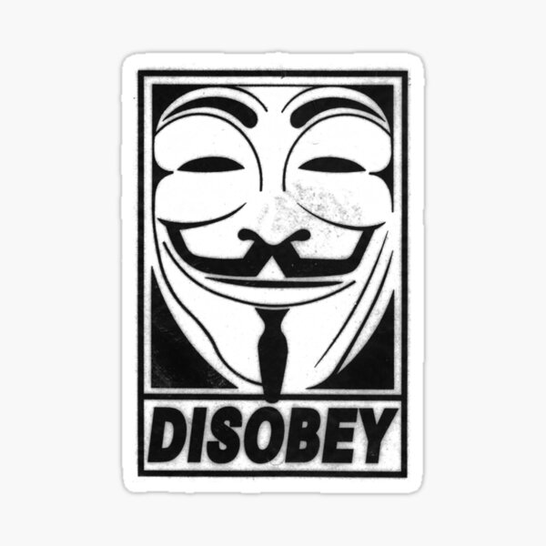 Anonymous Disobey Stickers | Redbubble