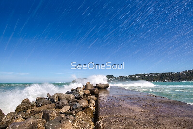 "Lyall Bay Today" by SeeOneSoul | Redbubble