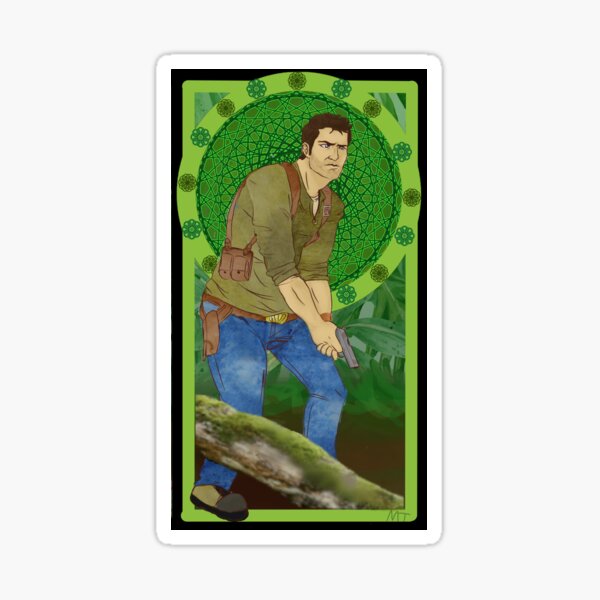 "Alphone Mucha inspired Nathan Drake " Sticker by madkey5 | Redbubble