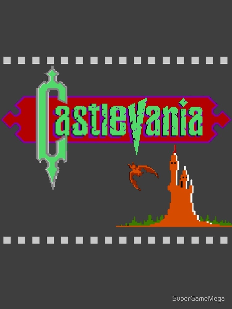 "Castlevania Title Screen" Poster by SuperGameMega | Redbubble