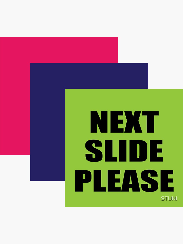 "Chris Whitty Fan Next Slide Please " Sticker by STUNI | Redbubble