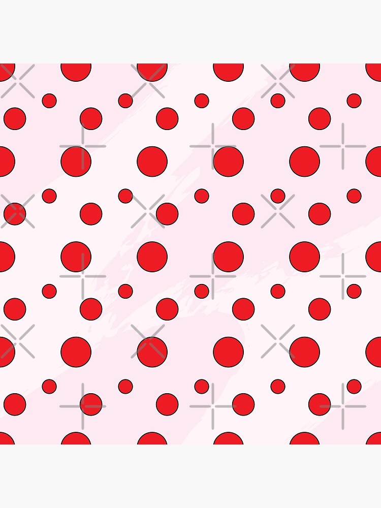"Large Red dots pattern" Poster by sigdesign | Redbubble