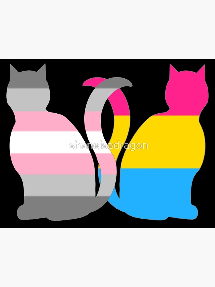 "Pansexual Demigirl Pride Cats" Art Print for Sale by shaneisadragon ...