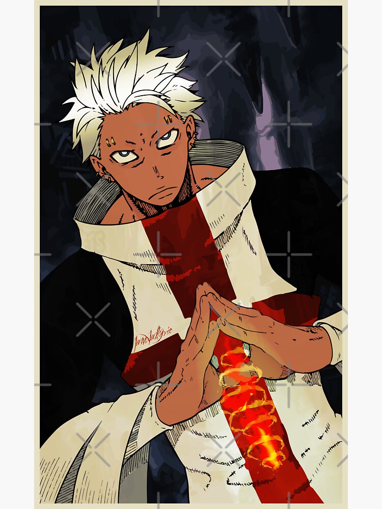 "Assault Fire force Fan art" Sticker for Sale by gainzgear | Redbubble