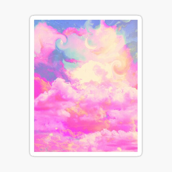 "Aesthetic Pink Sky" Sticker for Sale by chowyz | Redbubble