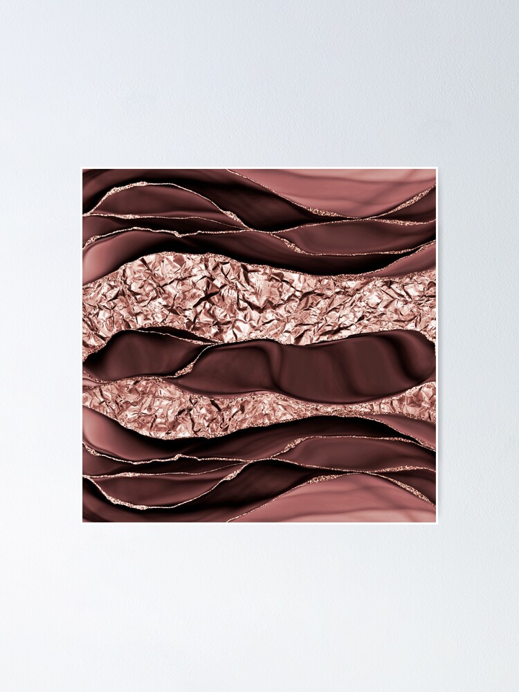 "Faux Copper Marble And Metal Texture " Poster for Sale by MysticMarble ...