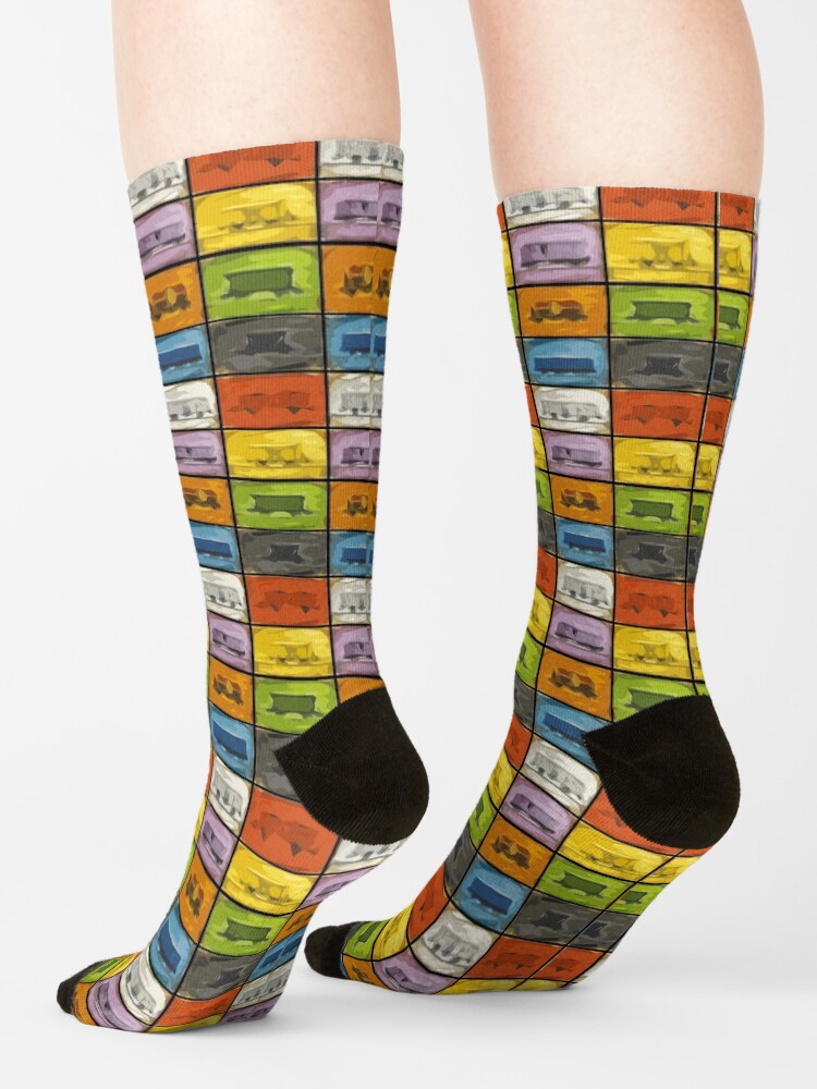 "Ticket to Ride: Trains" Socks for Sale by MyBigBear | Redbubble