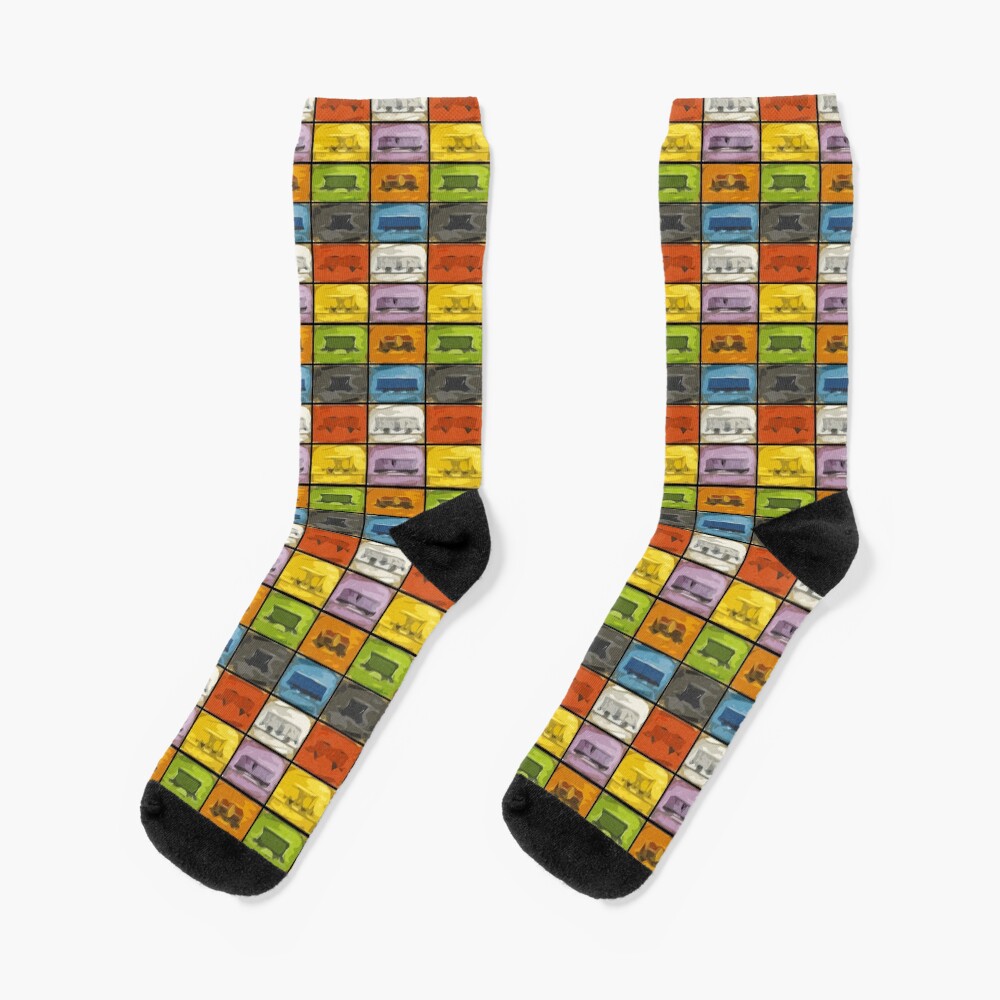 "Ticket to Ride: Trains" Socks for Sale by MyBigBear | Redbubble