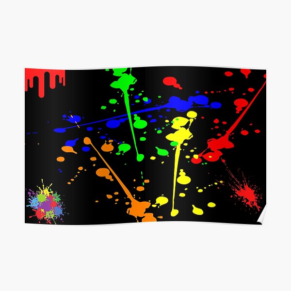 "Paint Splash!" Poster by ApplePiePickles | Redbubble
