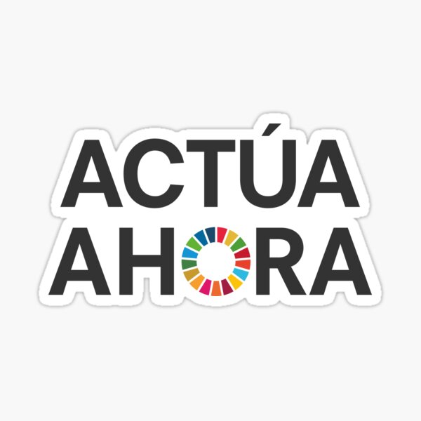 "ActNow UN Global Goals SDG Logo Spanish Version" Sticker for Sale by ...