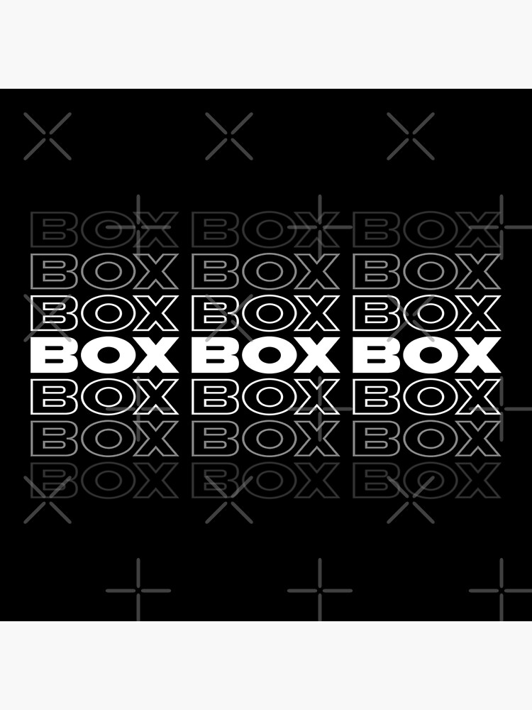 "Box Box Box F1 Faded Text Design" Poster for Sale by davidspeed ...