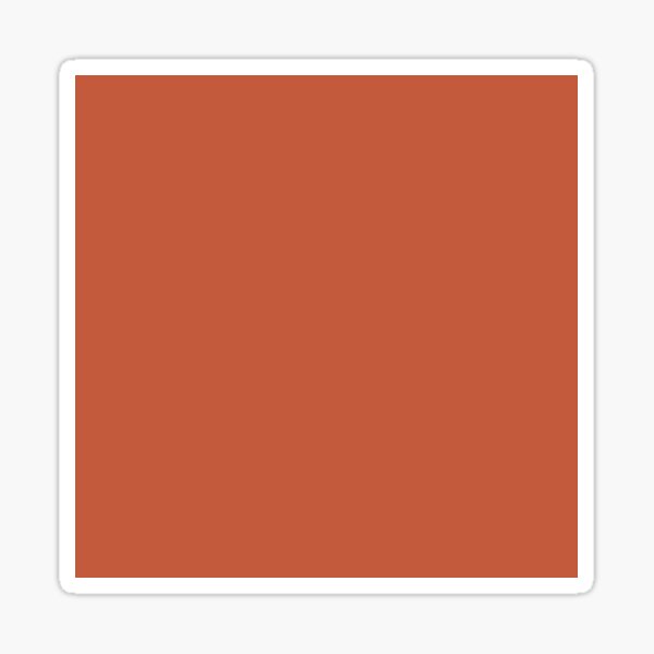 "Solid Rust Orange Decorative Color" Sticker for Sale by Plantalicious ...