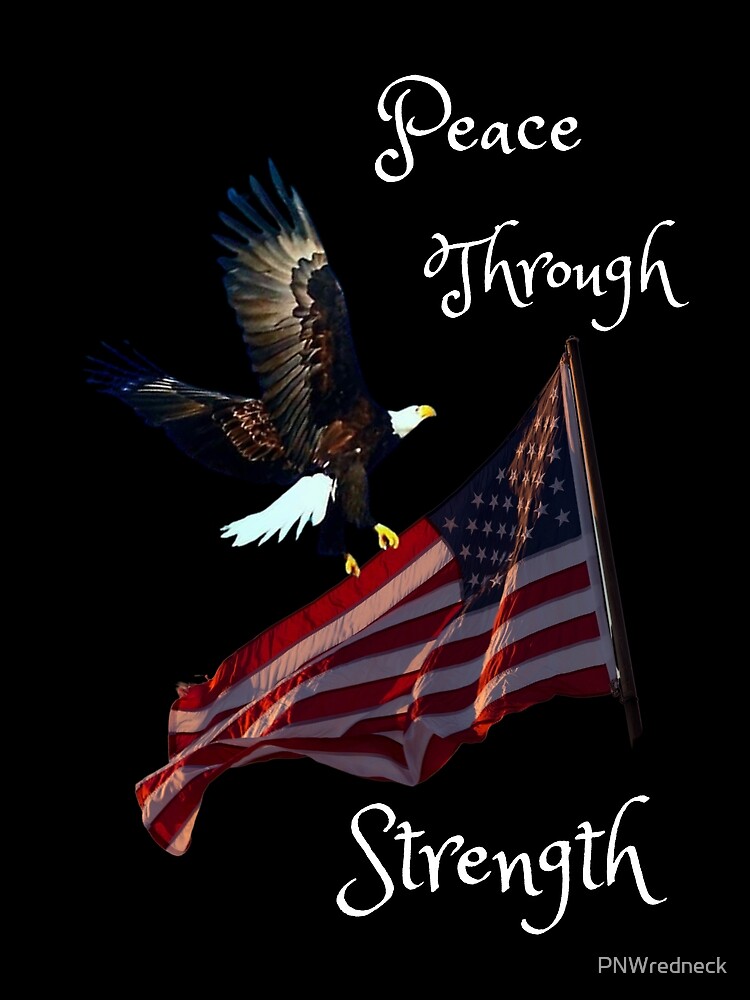 "Patriotic - Peace Through Strength" Poster for Sale by PNWredneck ...